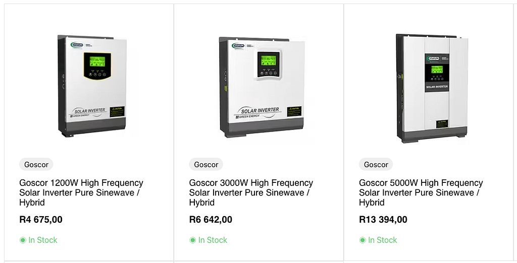 Top 3 Solar Inverters For Sale In South Africa | Goscor Power Products